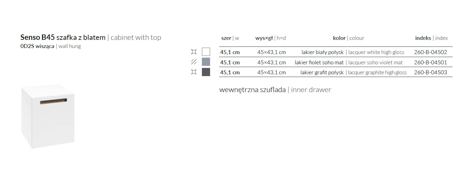 Senso Cabinet with top :: Mebel - Jugoexport Stil